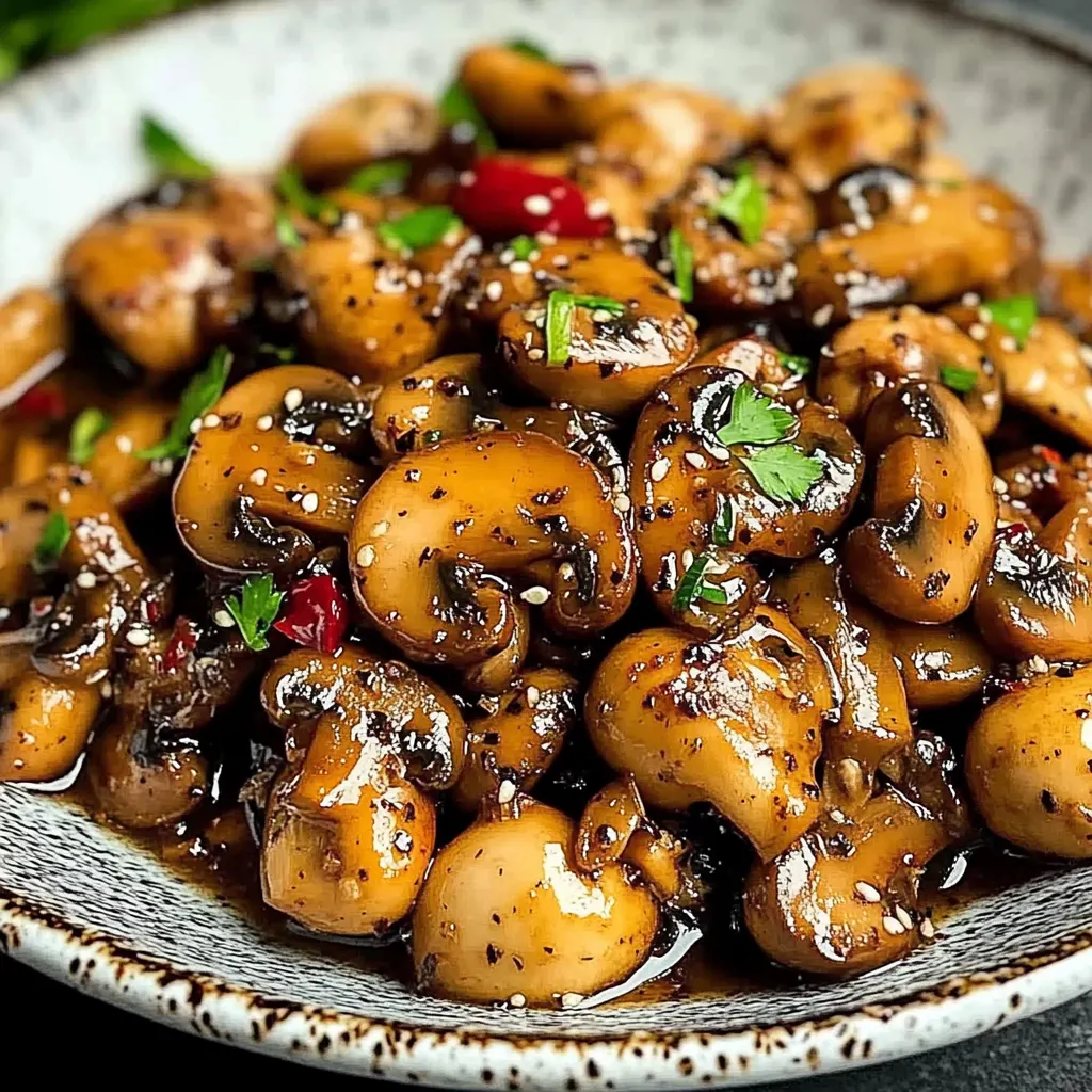 Pollo al pepe nero con funghi